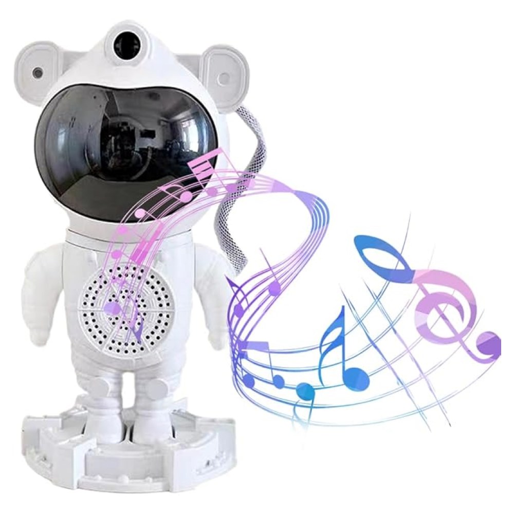 چراغ خواب کهکشانی و اسپیکر دار بلوتوثی طرح فضانورد مدل MXS003_اتاق کودک